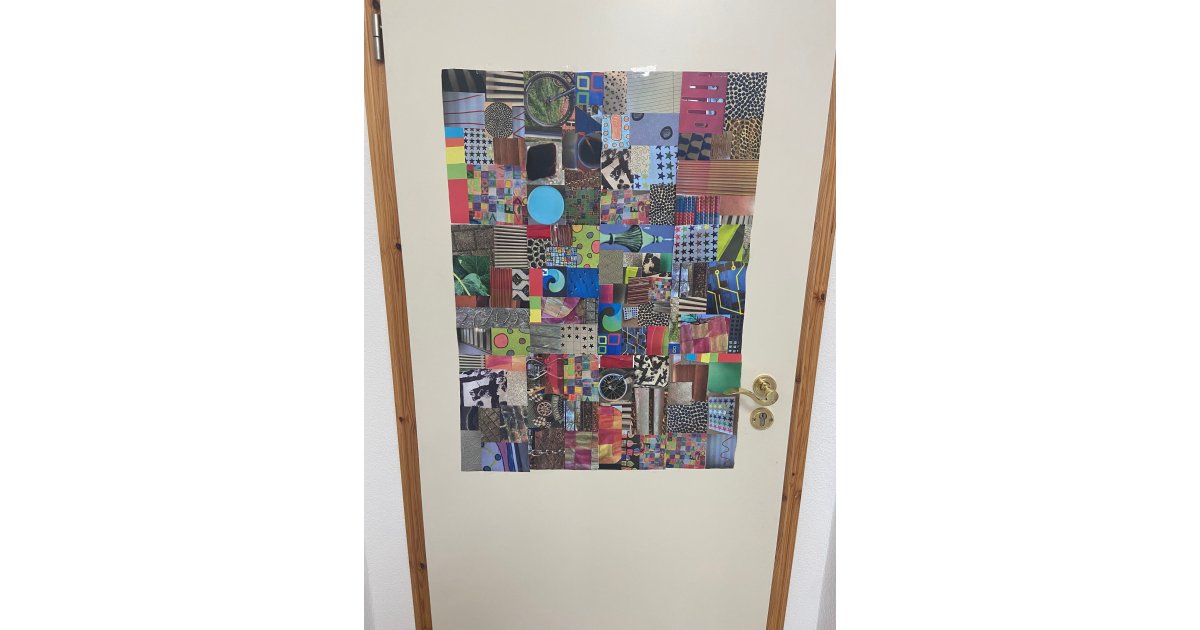 Collage: Muster im Alltag, Klasse 2b | Grundschule Salmtal